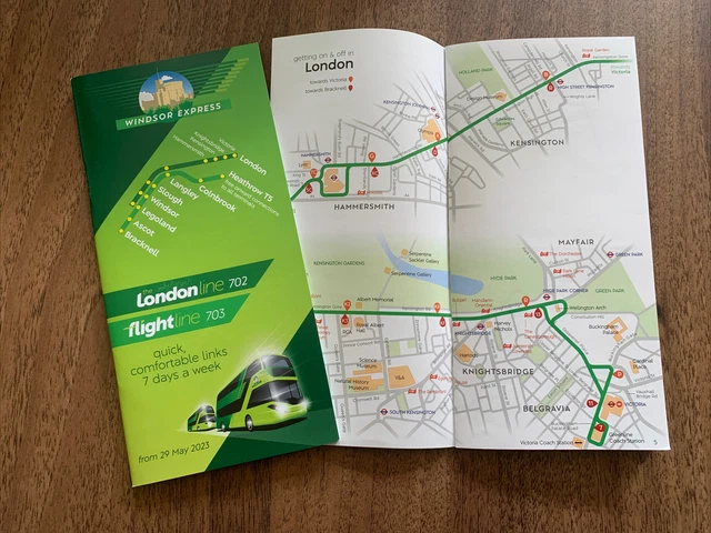 READING BUSES: WINDSOR Express routes 702/703 timetable booklet 29 May ...