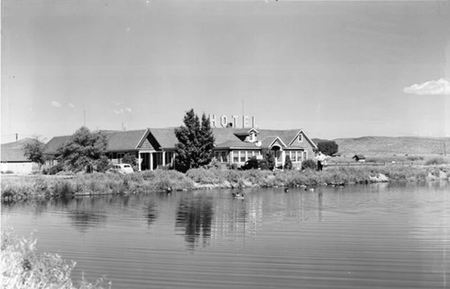 HUNTER'S HOT SPRINGS, Lakeview, Oregon 1950s view OLD PHOTO $9.00 ...