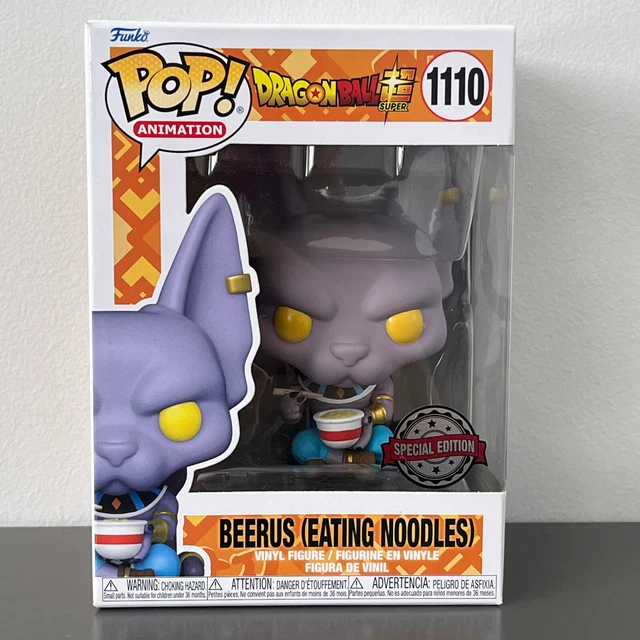 FUNKO POP! DRAGON Ball Super Beerus Eating Noodles #1110 £22.99 ...