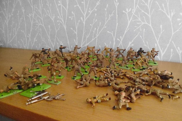 PLASTIC TOY SOLDIERS 1/32 Britains deetail WW2 Brit inf spares or ...