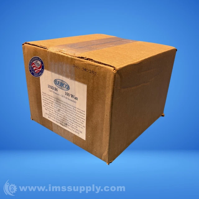 SEBCO 1022-24 100 Watt Class 1 Magnetic Transformer FNFP $313.98 ...