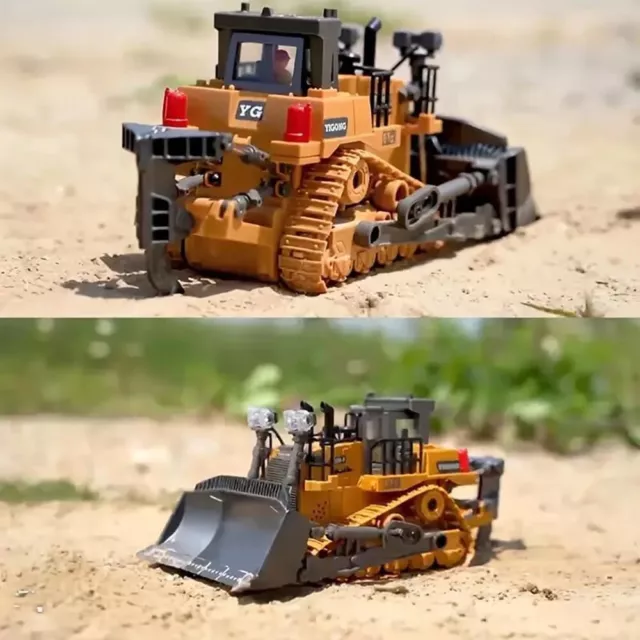 REMOTE CONTROL BULLDOZER 1:24 RC Dozer Toy for Children With Battery £ ...