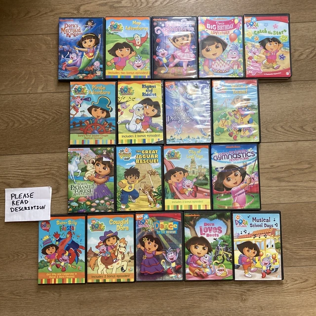 Dora The Explorer Nickelodeon Nick Jr Diego Dvd Lot Of 18 Cartoon