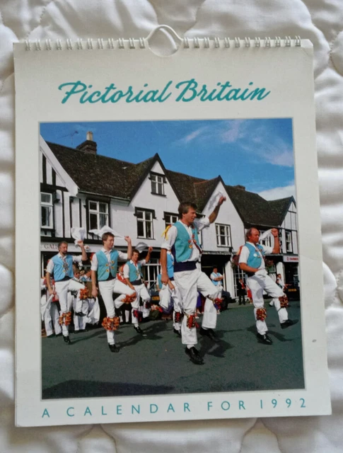 1992 OLD VINTAGE Calendar Pictorial Britain w/Photos of British Beauty ...