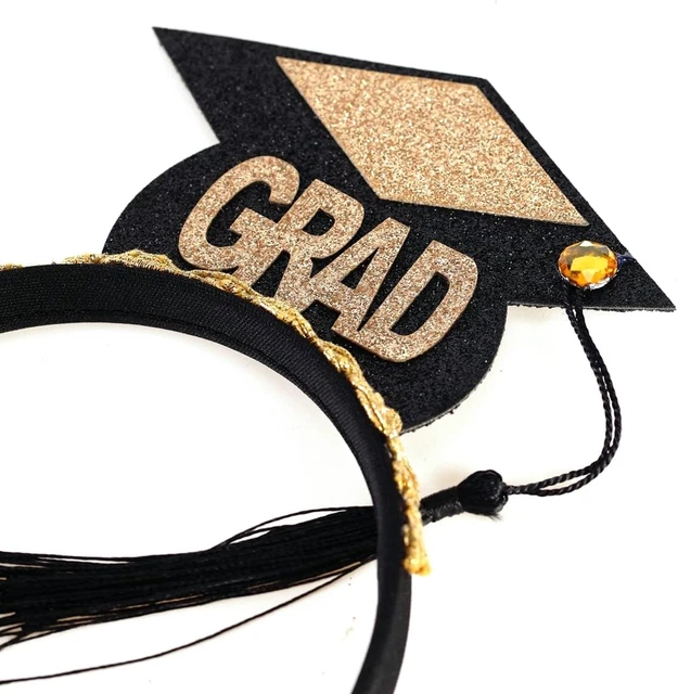 MINI GRADUATION HAT Headband Bachelor Cap Headband,2025 Graduation ...