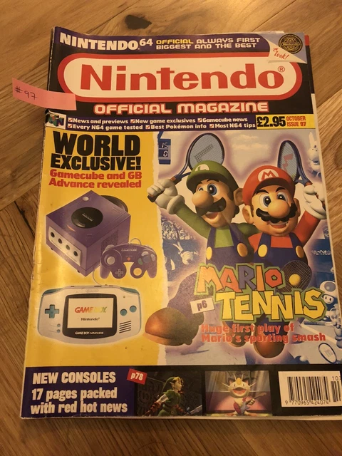 NINTENDO OFFICIAL MAGAZINE Issue #97 Oct 2000 Mario Tennis Luigi £11.11 ...