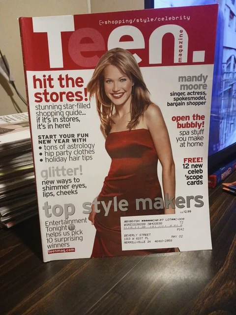 MANDY MOORE - TEEN MAGAZINE Dec 2001/Jan 2002 - BRAND NEW £20.11 ...