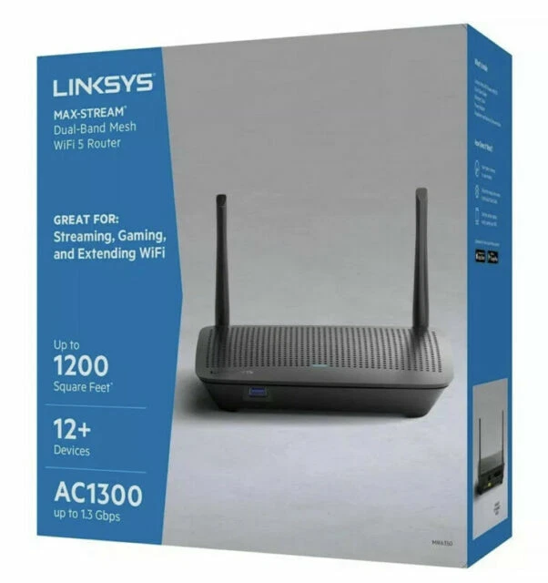 LINKSYS - MAX Stream Dual Band Mesh WiFi 5 Router MR6350 ,AC1300 $45.00 ...