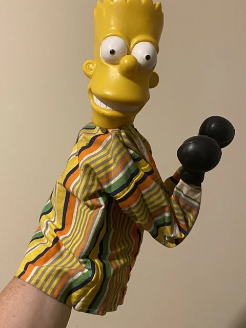 RARE ROJUS BOXING Bart Simpson 90s Puppet Figure Simpsons Cartoon ...