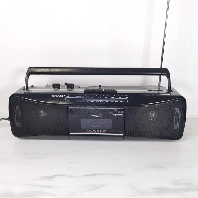 1990S SHARP QT-250A Stereo Radio Cassette Player vintage boombox 📻 £22. ...