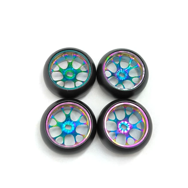FOR WLTOYS K989 P939 284131 MINI-Q 1/28 RC Racing Drift Car Tires Metal ...