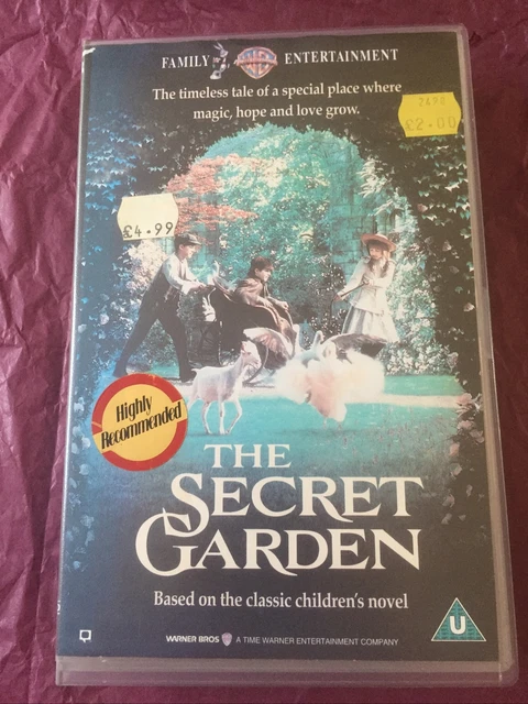 THE SECRET GARDEN - RARE Cover WARNER HOME VIDEO - VHS - BIG BOX - EX ...