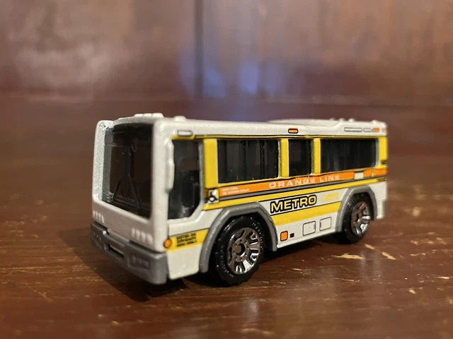 MATCHBOX CITY BUS Metro Orange Line 1:64 Scale Diecast Bus Vintage 2004 ...