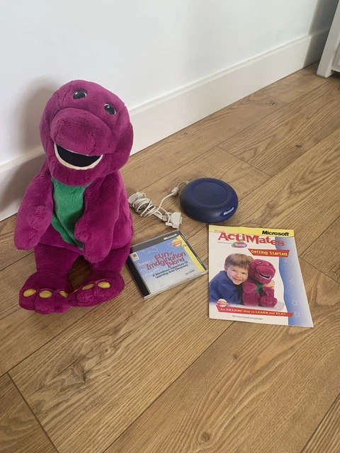 BARNEY ACTIMATES TALKING Moving Dinosaur Toy Vintage (1997) CD, Device ...