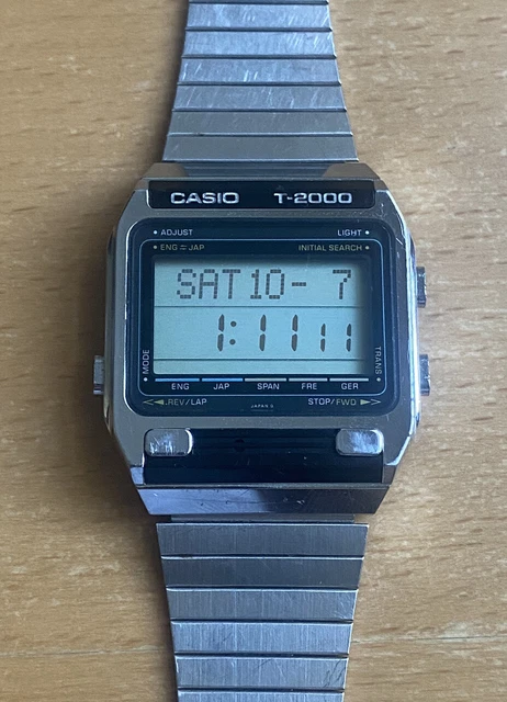 CASIO T-2000 JAPANESE ENGLISH DICTIONARY VINTAGE WATCH 1980s £105.38 ...