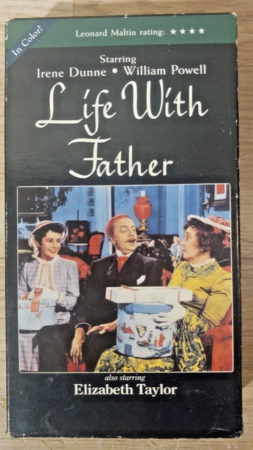 LIFE WITH FATHER - VHS - William Powell - Elizabeth Taylor - Irene ...