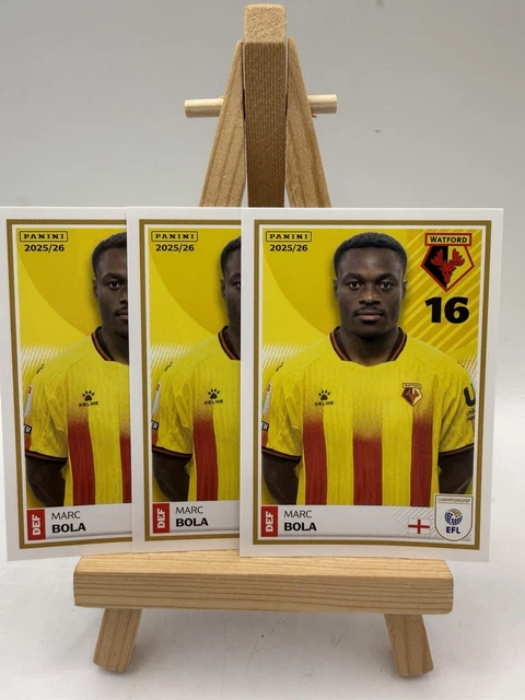 PANINI EFL 2025 - 26 STICKER Marc Bola Watford FC #424 £1.99 - PicClick UK