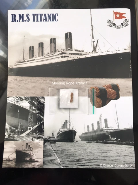 GENUINE R.M.S TITANIC Rope Mooring Sample - Coa Chaucer Auctions £19.00 ...