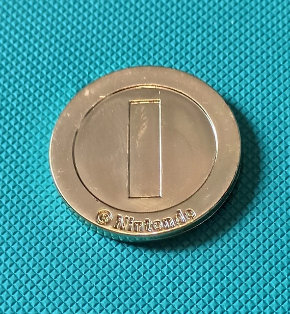 SUPER MARIO BROS Plastic Gold Coin Piece Nintendo 1985 Vintage Japanese ...