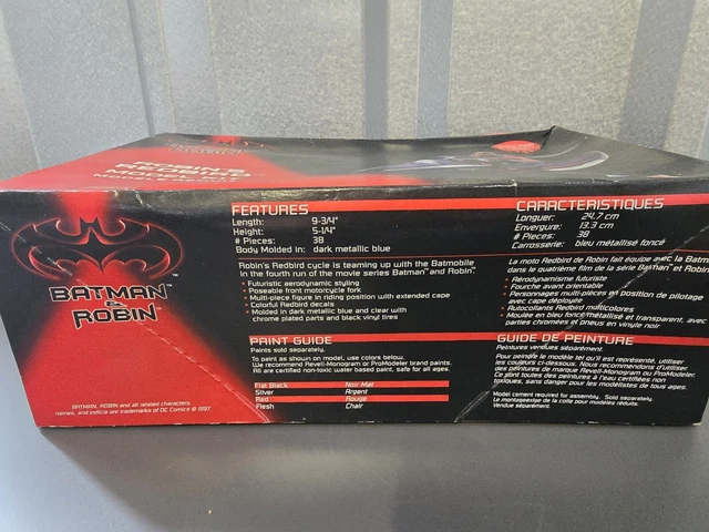 REVELL BATMAN & Robin, Robins Redbirds Model Kit 1:12 Scale Super Rare ...