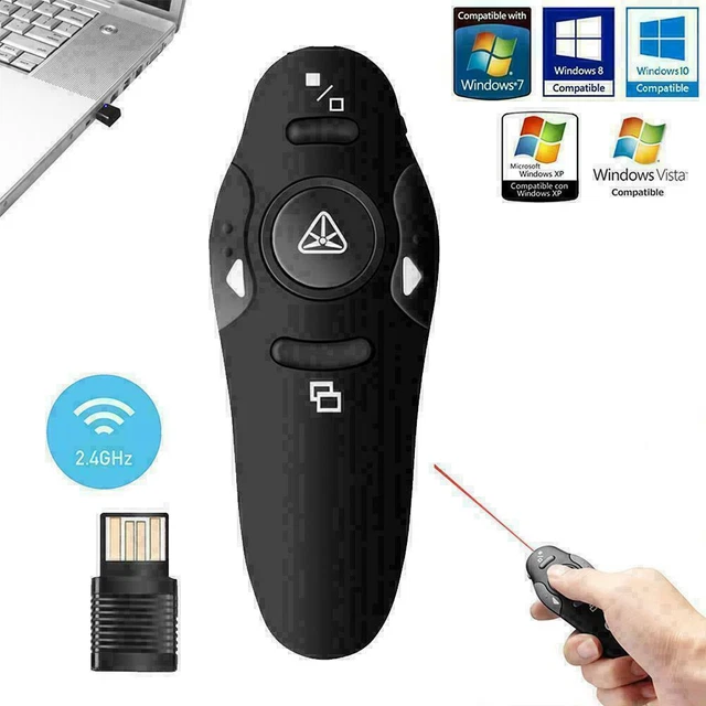 WIRELESS PRESENTER 2.4GHZ PPT Pen Powerpoint Clicker 2022 New Remote ...