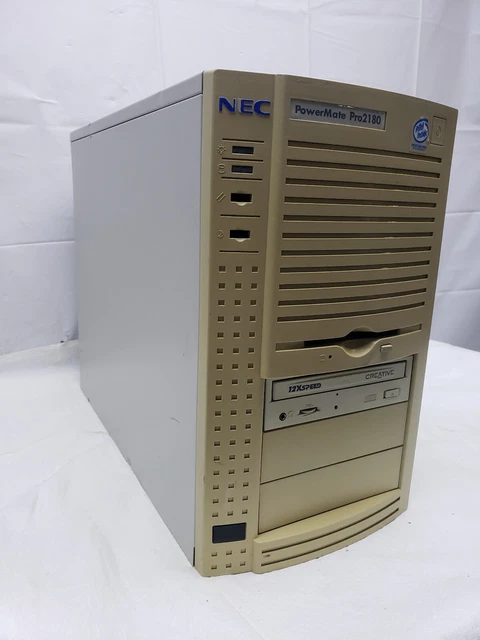 RARE VINTAGE WINDOWS 95 Desktop Computer NEC Powermate PRO 2180 32mb ...