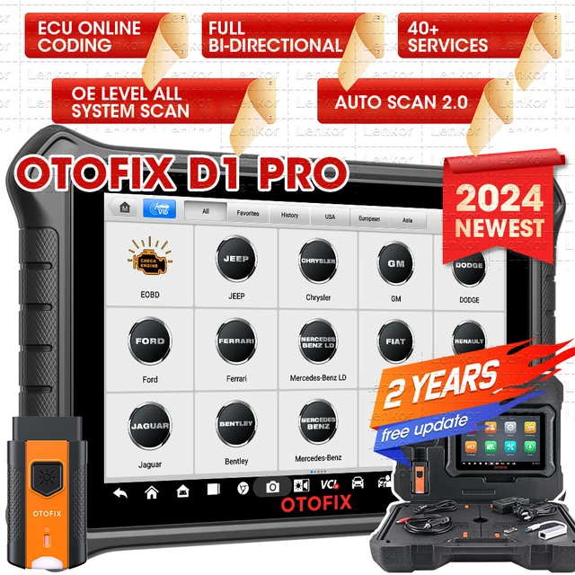 OTOFIX D1 PRO Voiture Diagnostics Systèmes Complète Codage ECU 40+ Les ...