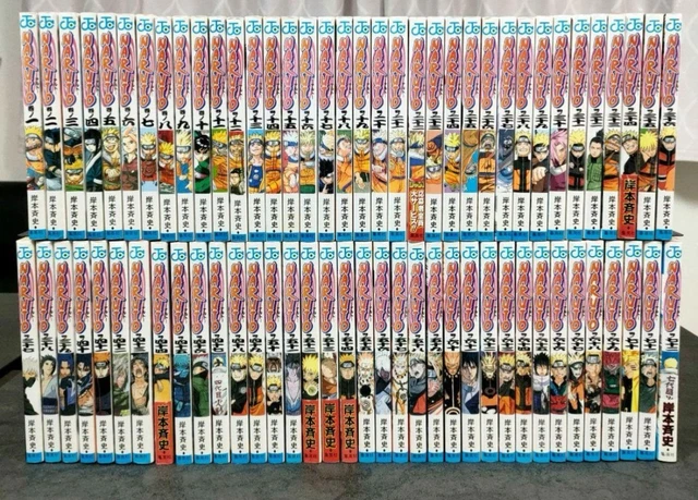 NARUTO VOL.1-72 JAPANESE Ver Complete Full Manga Comics Set £119.05 ...