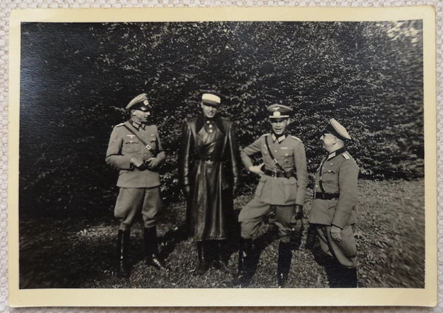 FOTO PORTRAIT 2.WK Offiziere Wehrmacht & Polen Olsagebiet 1938 Cieszyn ...