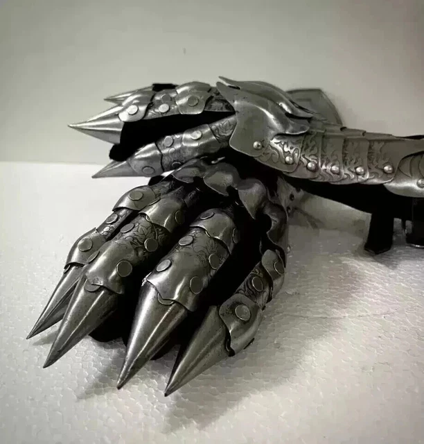 MEDIEVAL METAL GOTHIC Knight Style Gauntlets Functional Armor Gloves ...