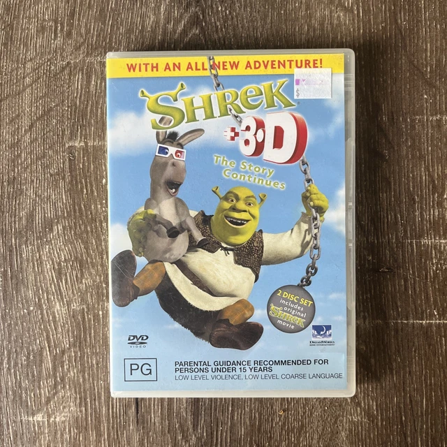 SHREK 3D (SPECIAL Edition, DVD, 2001) DVDs Only $4.90 - PicClick AU