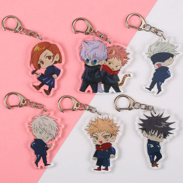 JUJUTSU KAISEN GOJO Satoru Megumi Acrylic Keychain Key Ring Race Strap ...