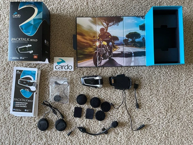 CARDO PACKTALK BOLD PTB00001 JBL Speakers Headset Motorcycle DMC ...