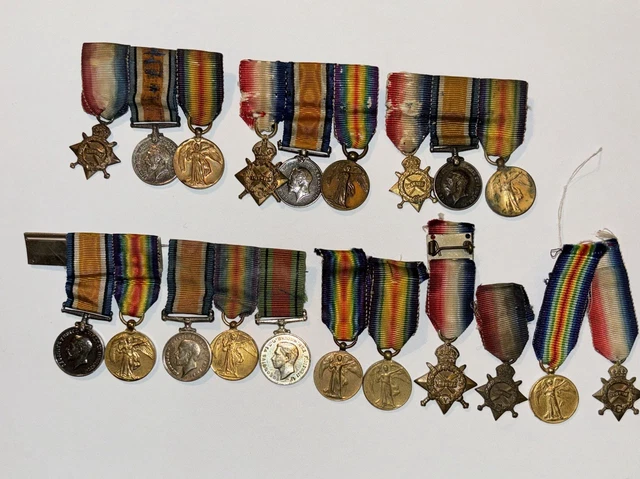 WW1 & WW2 British military Army Miniature Medals group lot £36.15 - PicClick UK