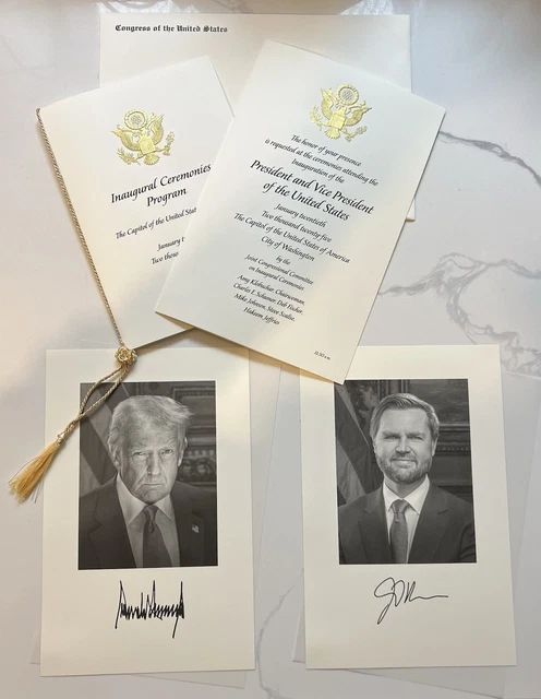 RARE 2025 OFFICIAL President Donald Trump Inauguration Invitation and ...