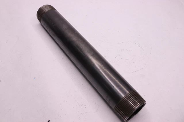 THREADED PIPE NIPPLE Black Carbon Steel Sch 40 1-1/2" x 12" NPT $11.50 ...