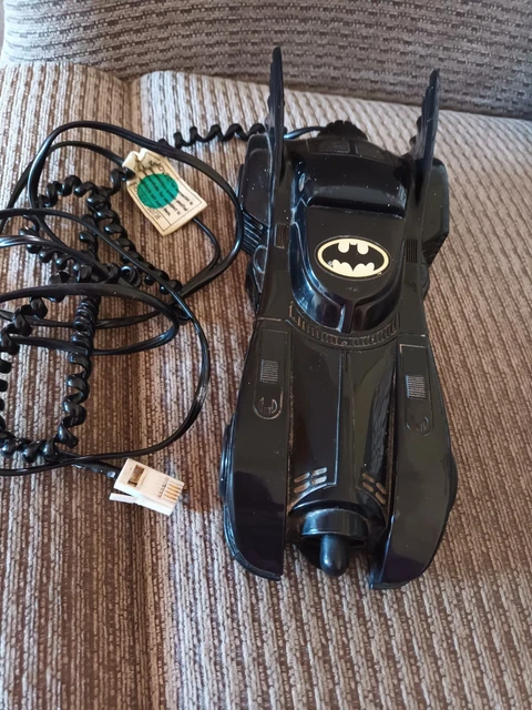 BATMAN BATMOBILE VINTAGE Telephone landline Home Phone 1989 Dc Comics ...