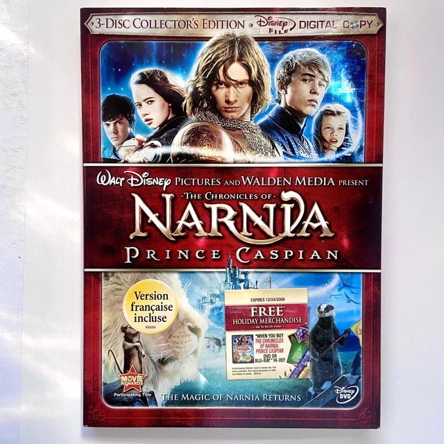 THE CHRONICLES OF Narnia: Prince Caspian (DVD, 2008, 3-Disc Set ...