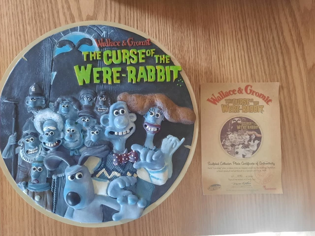 WALLACE AND GROMIT curse of the were rabbit 3d Collectors Plate EUR 28 ...