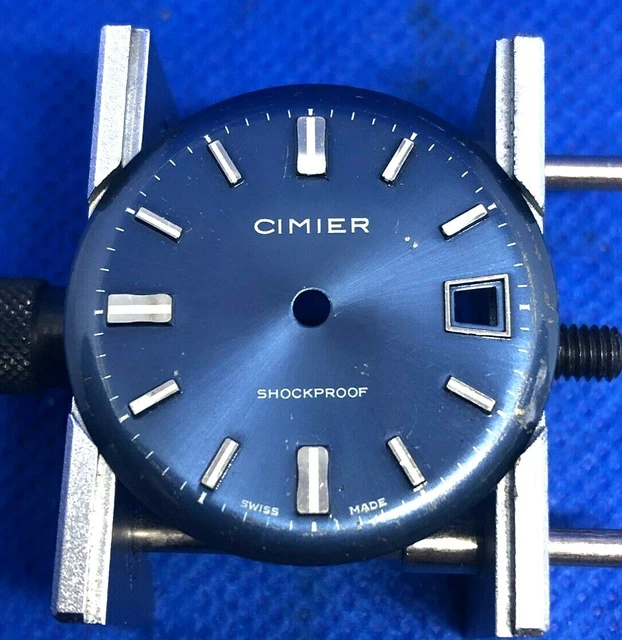 ANCIEN CADRAN DE montre Zifferblatt Watch Dial CIMIER SHOCKPROOF SWISS ...