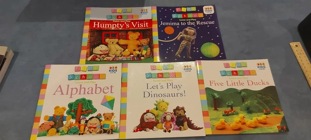 ABC KIDS PLAY School Come Play Book Lot Alphabet Dinosaurs Ducks Humpty ...