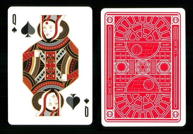 PLAYING CARD STAR Wars Dark Side Red Padmé Amidala - Queen of Spades ...