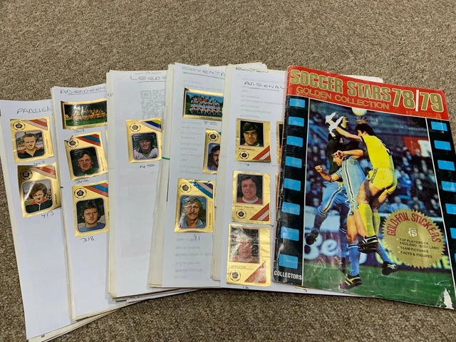 219 FKS SOCCER Stars 78-79 Golden Collection Stickers (Used) Price Per ...