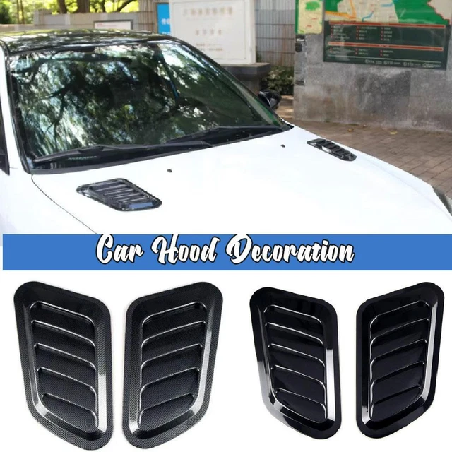 CAR BONNET AIR Flow Intake Side Vent Moulding Trim Decoration Universal ...