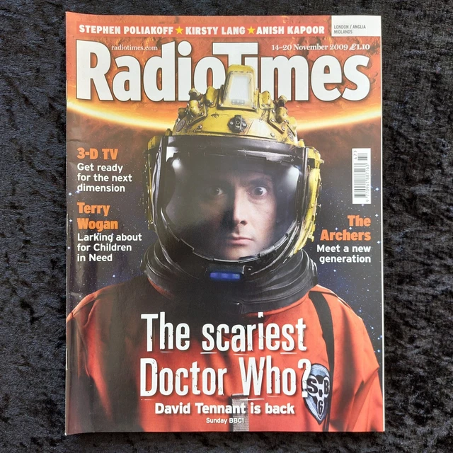 DAVID TENNANT SCARIEST Doctor DR Who - RARE UK Radio Times Magazine ...
