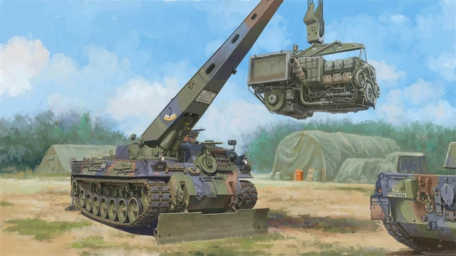 HOBBY BOSS 84568 Bergepanzer Bpz2A2 Büffel in 1:35 Bausatz Neu in OVP ...