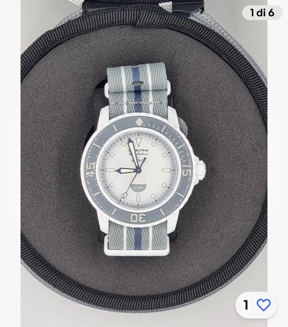 SWATCH X BLANCPAIN Bioceramic Scuba Fifty Fathoms Antarctic Ocean EUR ...