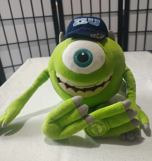 DISNEY STORE MONSTERS University Mike Wazowski Plush Soft Toy Stamped ...