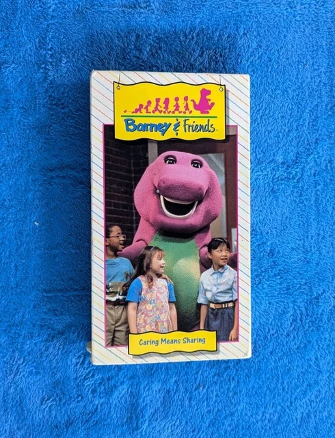 BARNEY & FRIENDS Caring Means Sharing VHS Tape 1992 Lyons Group Time ...