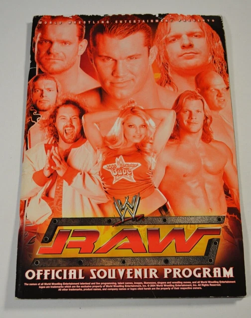 WORLD WRESTLING ENTERTAINMENT WWE Raw Smackdown Souvenir Program ...